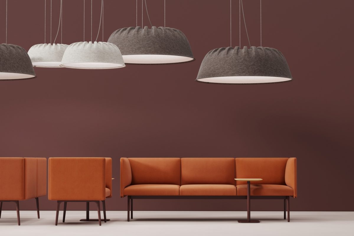 Fost Large Pet Felt Acoustic Lamp - Secoff